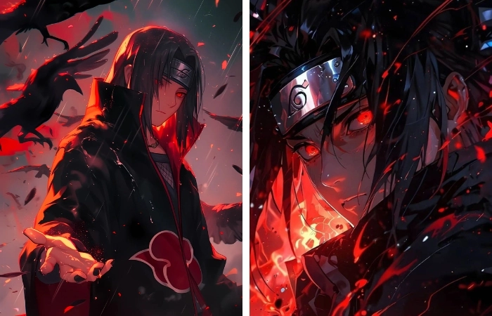 Avatar Itachi Uchiha 4K với đôi mắt Sharingan cực cuốn hút